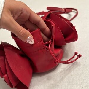 Magda Butrym | Bags | Nwot Magda Butrym Iconic Micro Red Leather Bucket ...